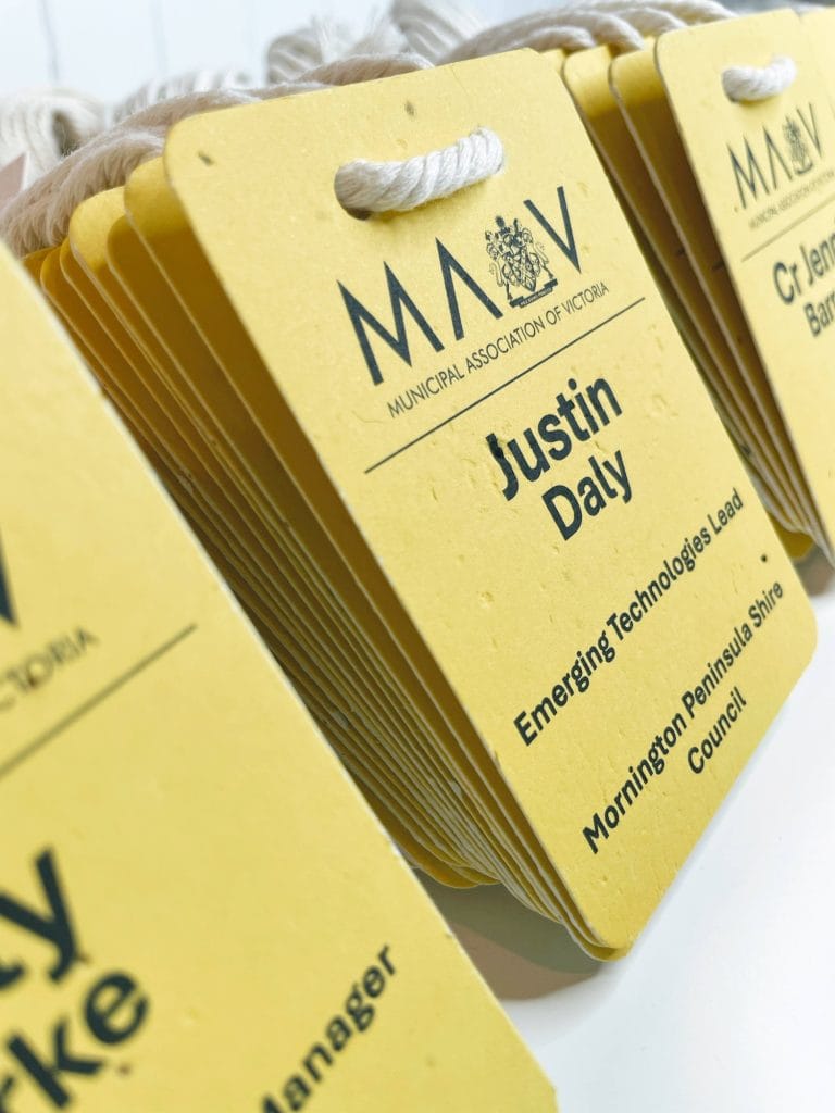 7 Free Name Badge Templates for Word, Canva, PPT + Design Guides ...